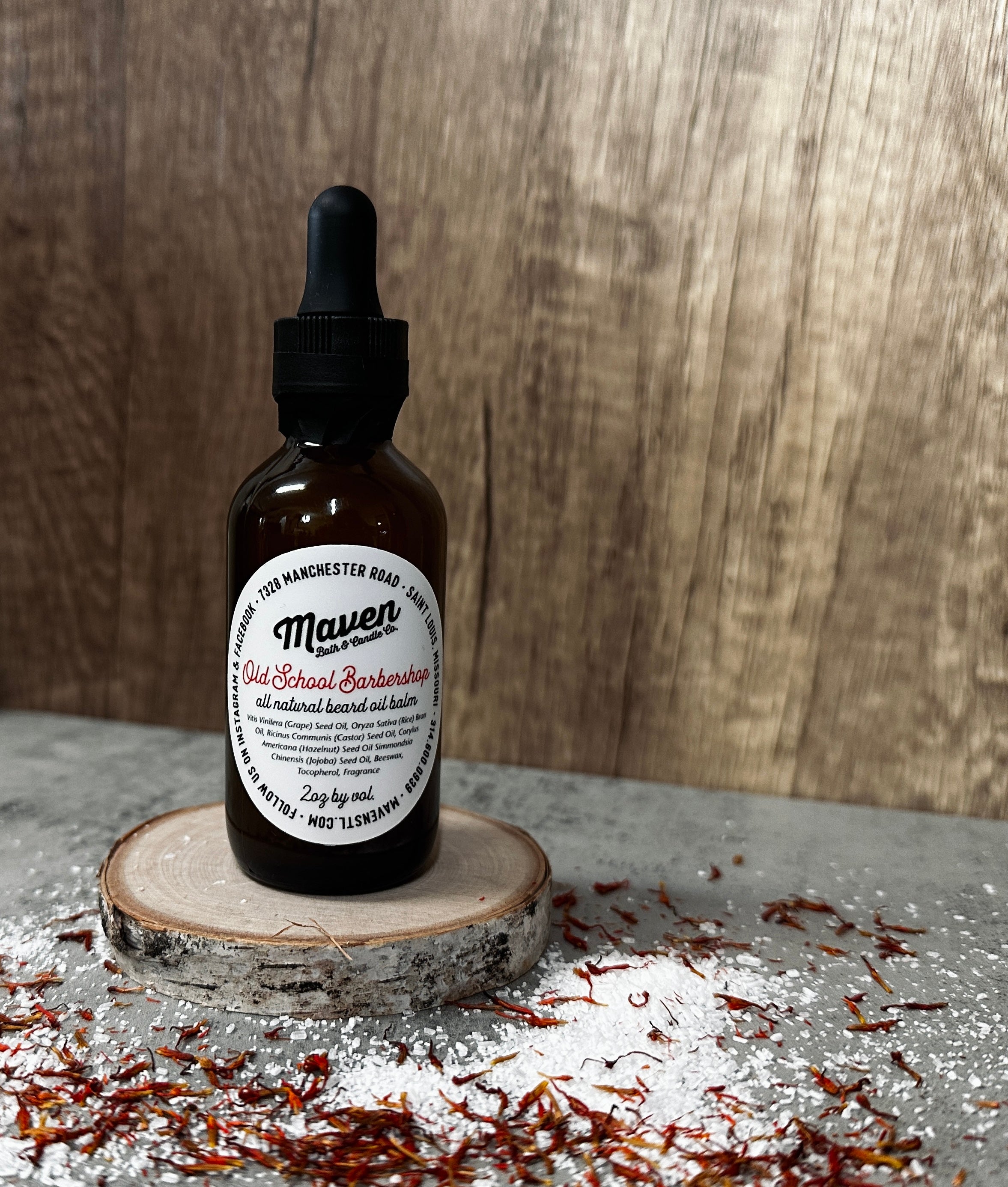 Beard Oil Old School Barbershop 2oz – Maven Bath & Candle Co.